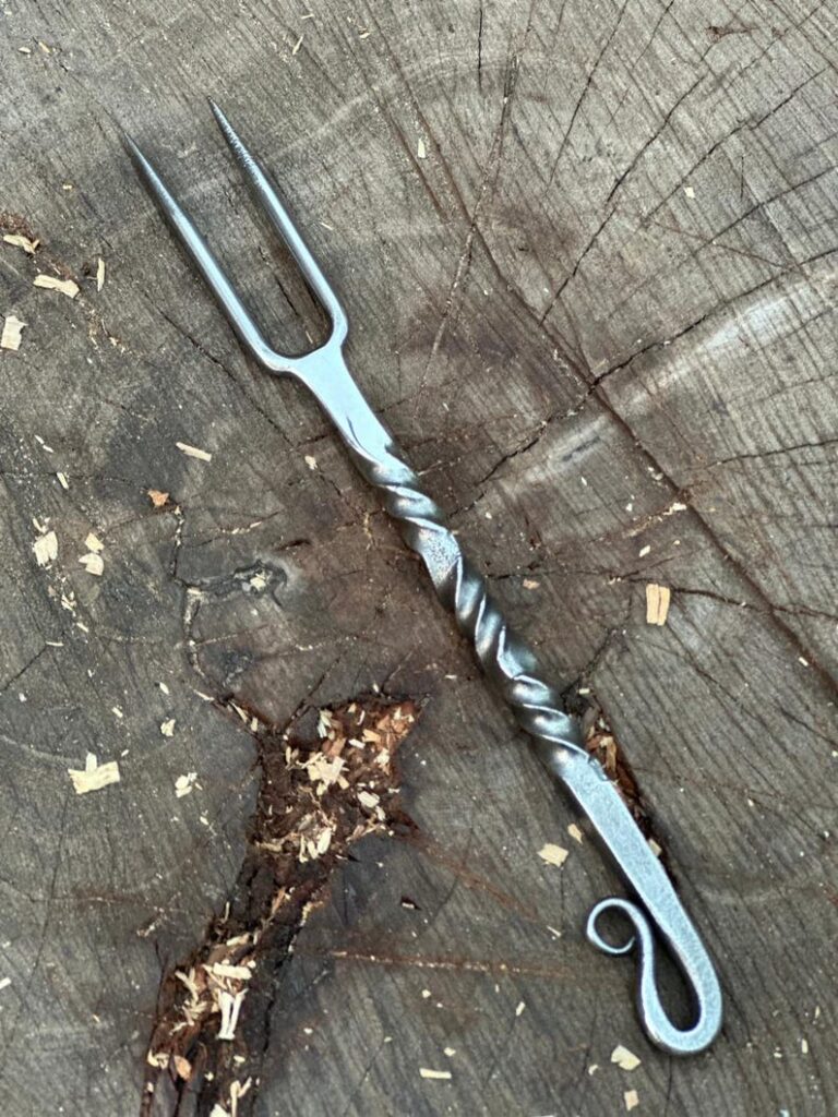 Hand Forged Iron Medieval Cutlery Set | 4 Piece Kitchen Set - Chillgoza ...